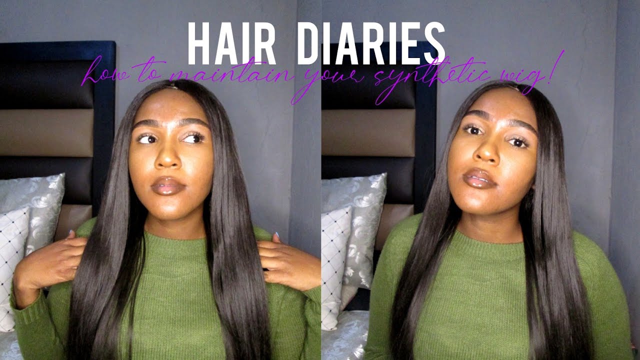 How To Maintain Your Synthetic Wig | Get Rid Of Frizzy Ends And Tangles ...