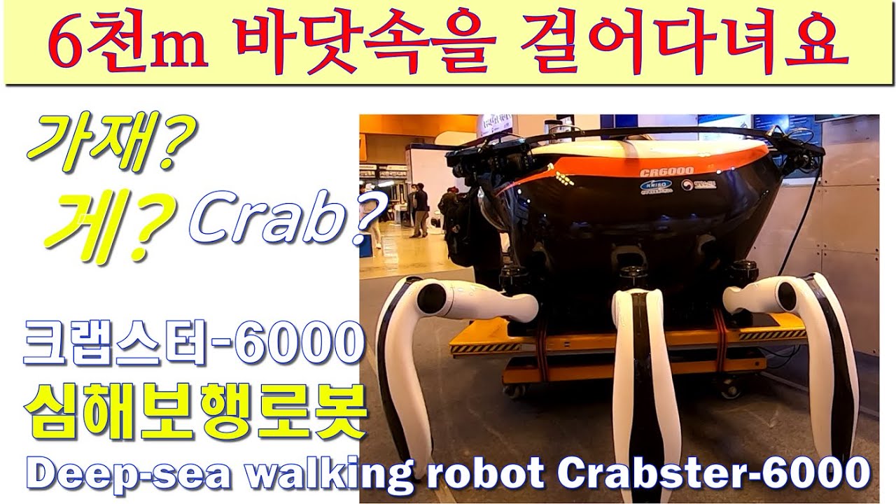 6천미터 바다 속을 걸어요. 심해 탐사로봇(ROV). King Crab Robot 6,000m deep sea ...
