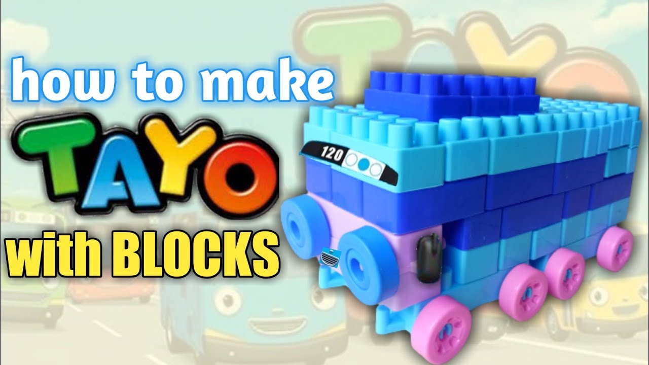 Cara membuat lego bus tayo | building blocks | blocks - YouTube