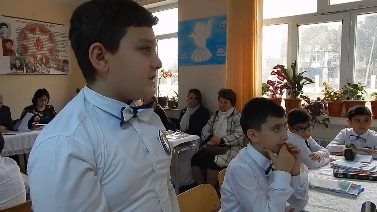 263 saylı məktəbin 6 Ç sinfinin açıq dərsi(Tənasüb,nisbət,faiz) - YouTube