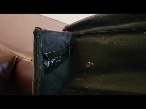 How to Disassemble Split Apart dual and triple leather recliner sofa DIY