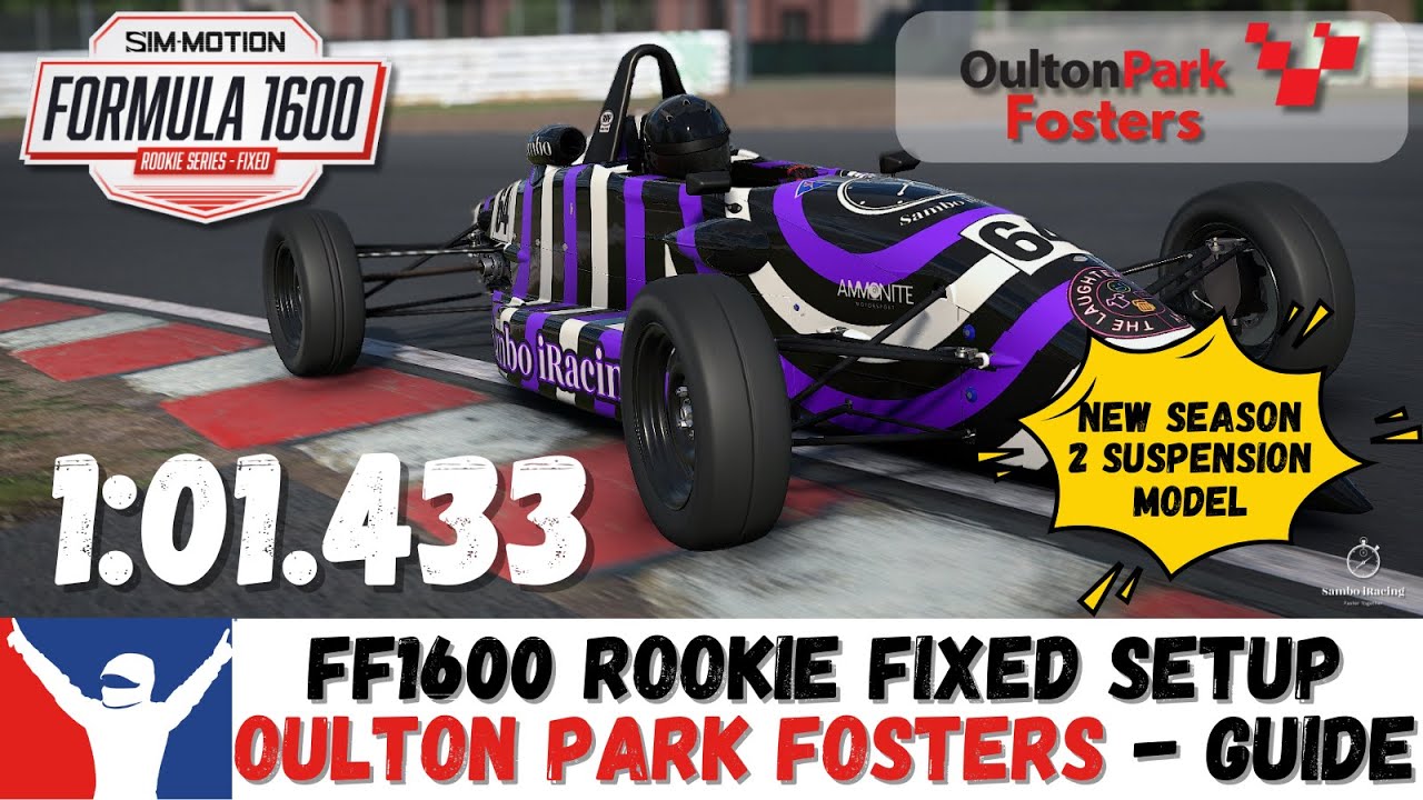 iRacing FF1600 Oulton Park Fosters Track Guide - 1:01.433 - Fixed Setup ...