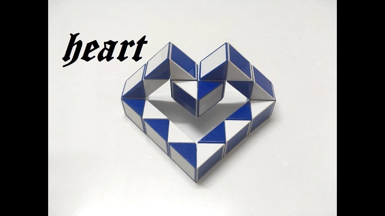 Rubik's Twist or Rubik's Transformable Snake 24 - Heart - 心 - YouTube