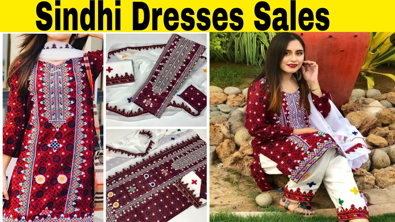 Embroidered Sindhi dress design latest collection wholesale price ...