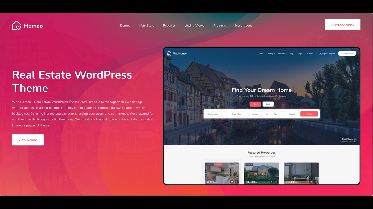 Demo theme WordPress bất động sản, nhà đất | Homeo v1.2.34 | itsmeit.co ...