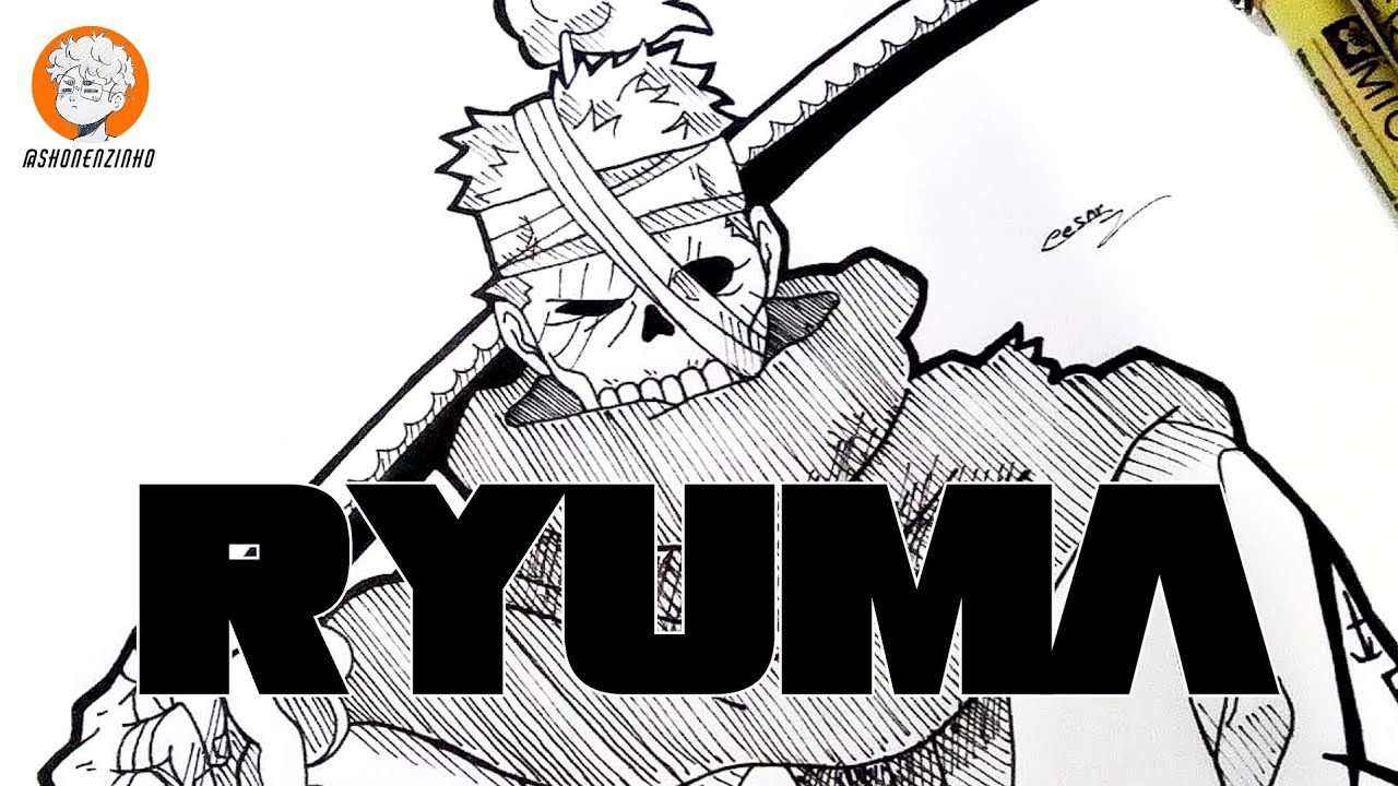 Desenhando o Lendario Samurai do país de Wano "Ryuma" (One Piece) # ...