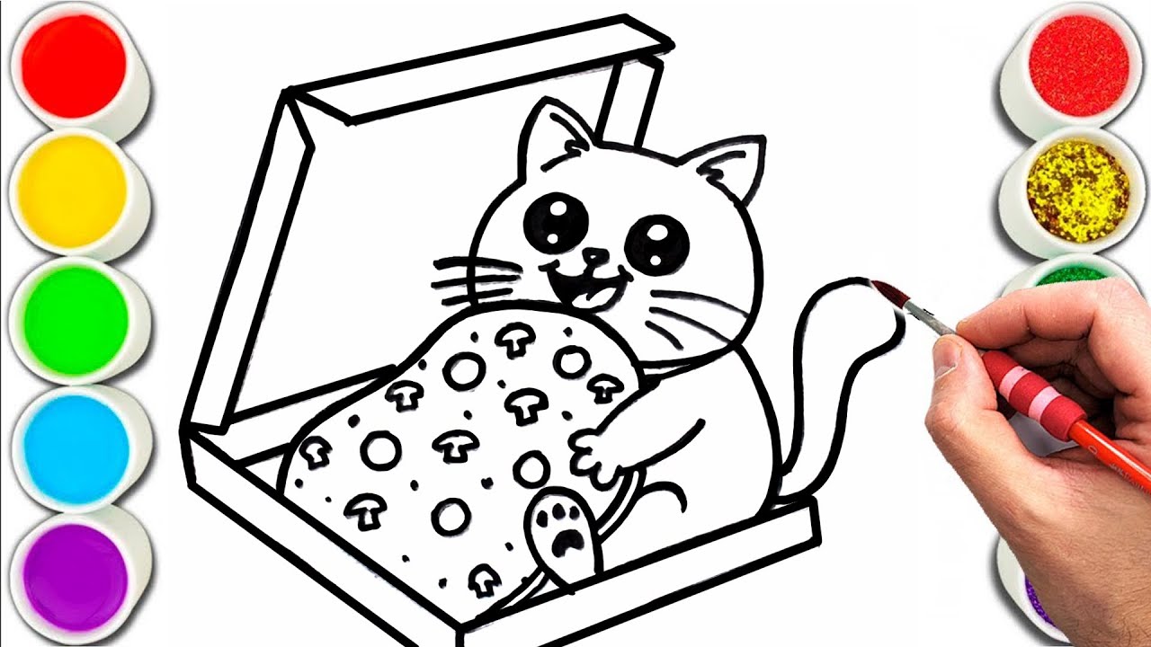 How To Draw A Cat Step By Step for kids | Easy & Cute Kitty drawing ...