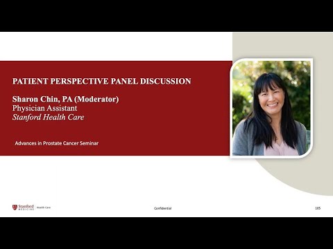 Prostate Cancer Patient Perspective Panel Discussion with Sharon Chin ...