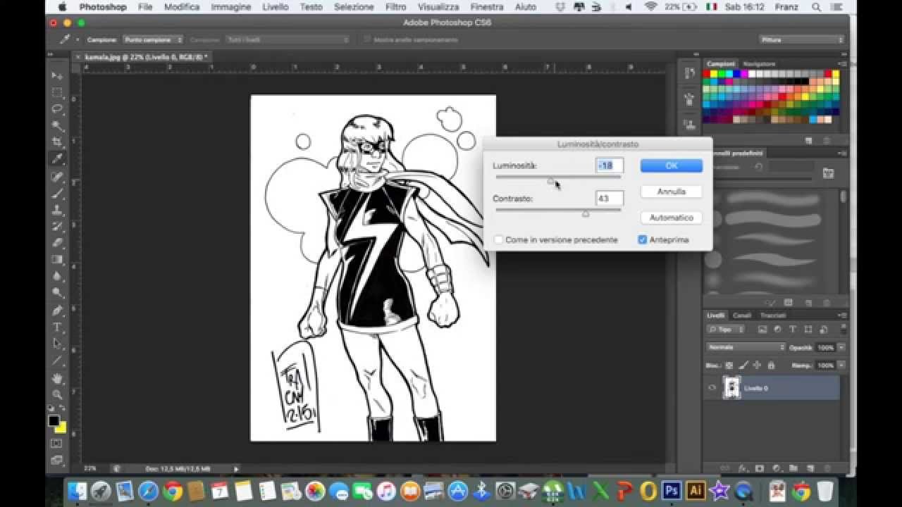 Cleaning outlines in Photoshop - YouTube