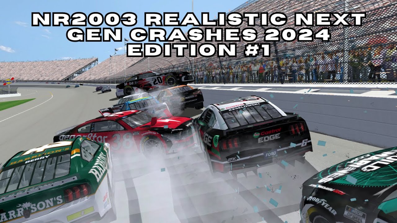 NR2003 Realistic Next Gen Crashes 2024 Edition #1 - YouTube
