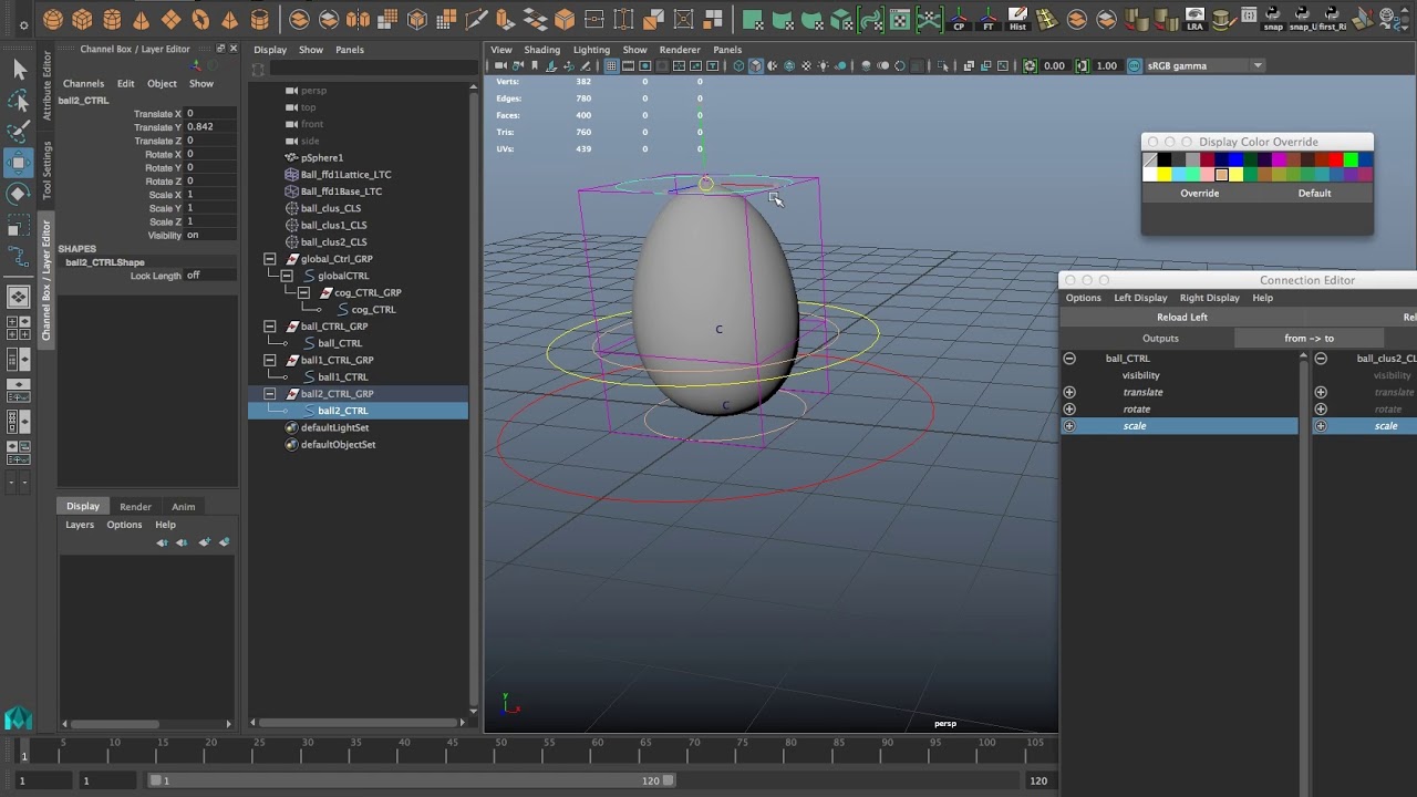 Maya Lattice Deformer, Ball Rig - YouTube