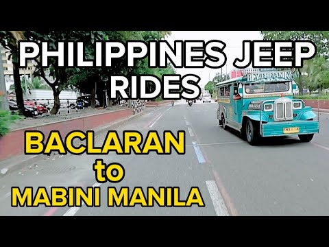 Philippines Jeep Ride, Baclaran to Mabini Manila City 🇵🇭 (4K HD) - YouTube