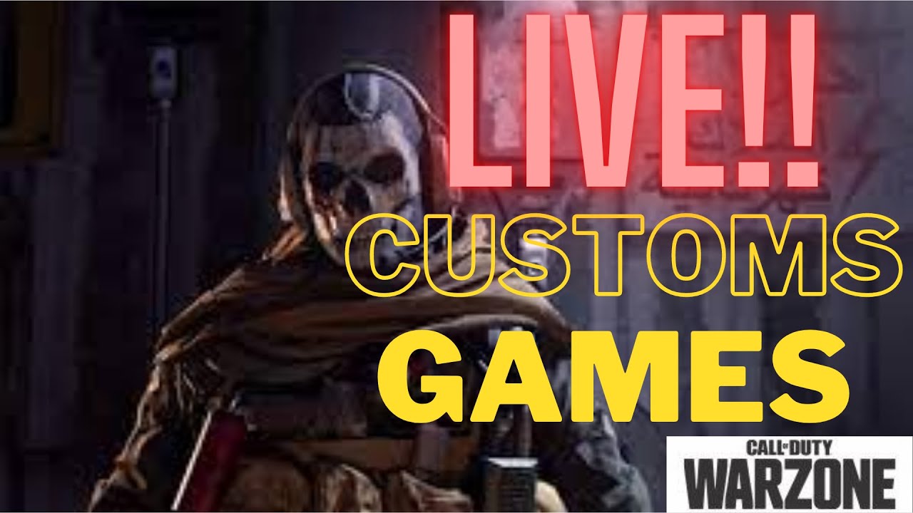 |LIVE|WARZONE| CUSTOMS SUNDAY| COME JOIN - YouTube