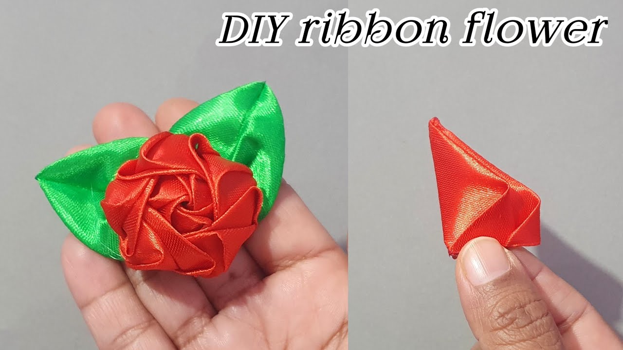 DIY: How to make an adorable ribbon flower in just 8 minutes / Super ...