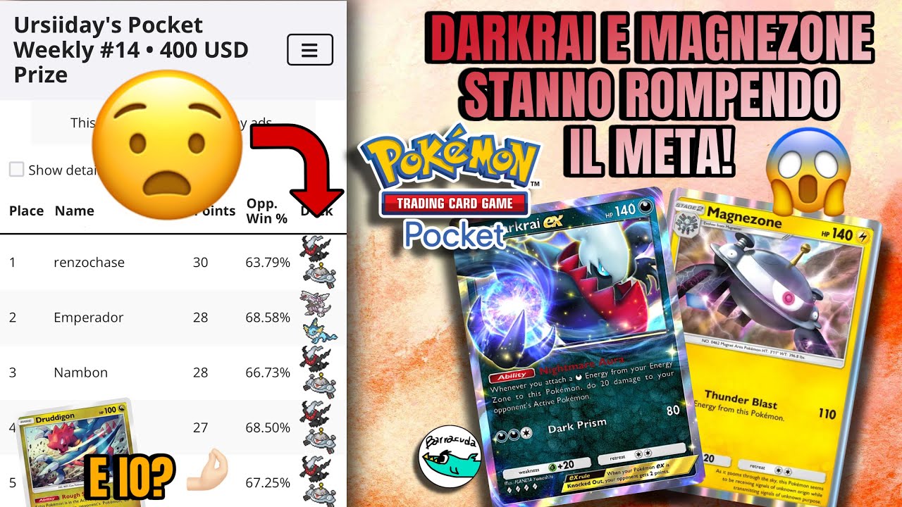META Ursiiday RIVOLUZIONATO! DARKRAI MAGNEZONE è il deck più giocato e ...