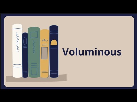voluminous ka kya matlab hota hai | voluminous ka hindi meaning - YouTube