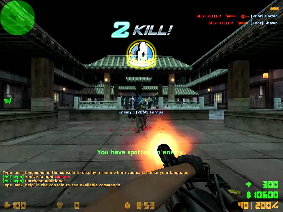 Counter-Strike Xtreme V5 (2011) 17 killed with the minigun - YouTube