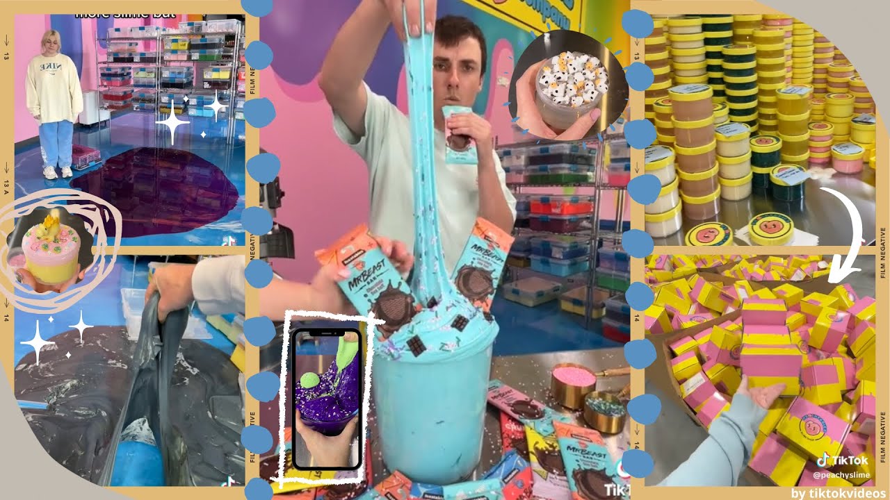 10 MINUTES OF @Peachybbies #slime #peachyslime - YouTube