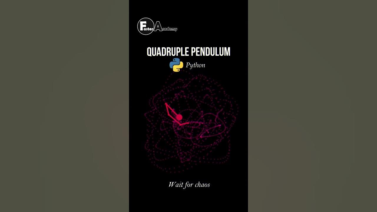 Péndulo cuádruple con #python #pythonespañol #pendulum - YouTube