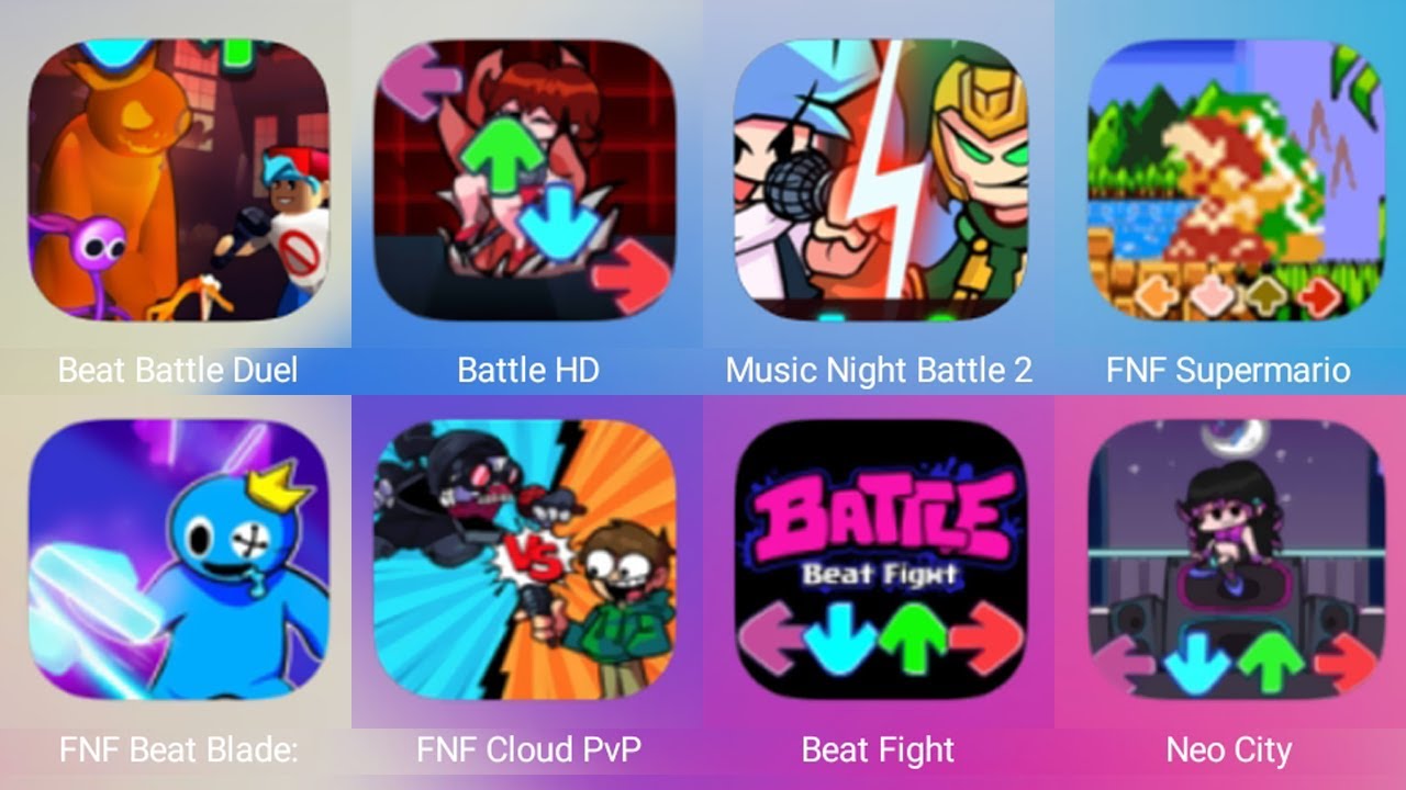 Beat Battle Duel, Battle HD, Music Night Battle, FNF Supermario Bros ...
