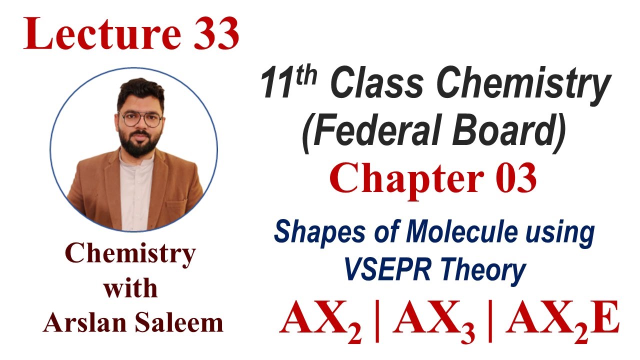 Lecture 33, Chapter 3, Class 11 Shapes of AX2, AX3 and AX2E Type ...