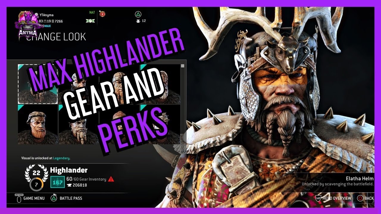 Max Highlander Gear in For Honor, Perks, and Customization! Rep 20 ...