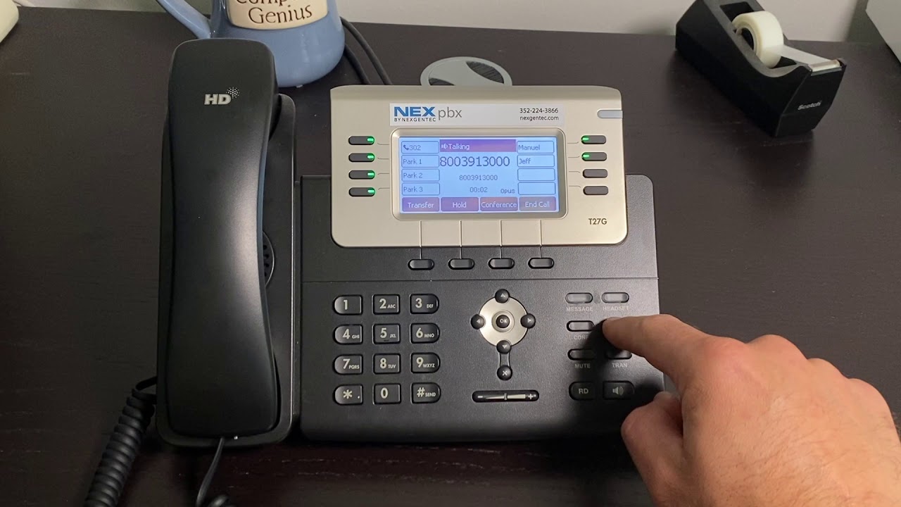 Yealink T27G T27P Tutorial Parking vs Local Hold - Is parking better ...