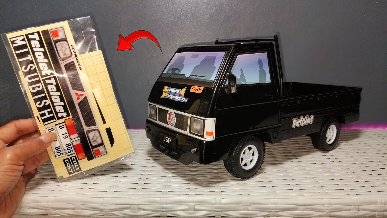 Pasang Stiker Miniatur Pic kup L300 Basuri - YouTube