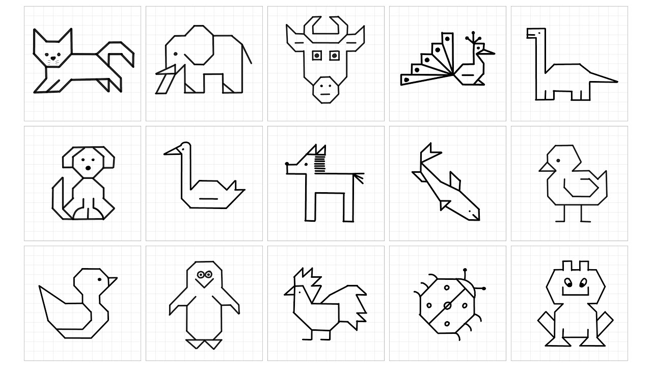 15 Easy Animal Drawings for Kids | Step by Step Kids Drawing Tutorial # ...