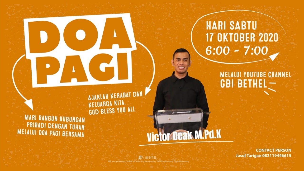 Berdirilah Jangan Takut - Victor Deak, M.Pd.K - YouTube