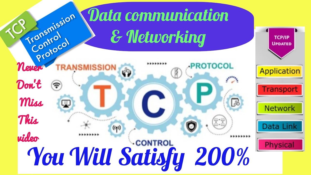 TCP/IP model#data communication & networking #what is protocol#4types ...