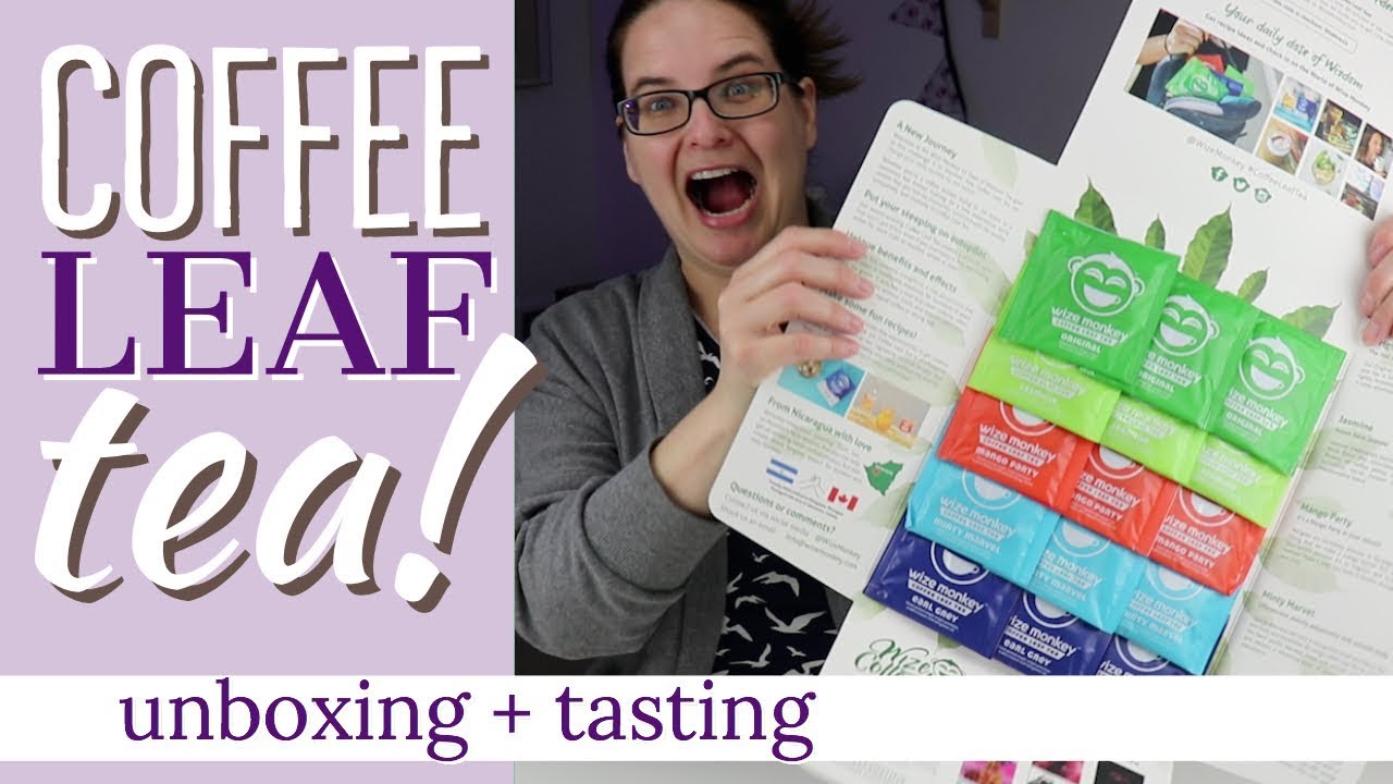 Wize Monkey (coffee leaf tea) unboxing + tasting review! - YouTube