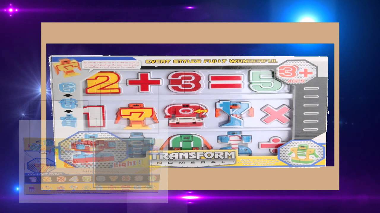 Number 0-9 Transformers Robots Educational Toy Set for Kids - YouTube