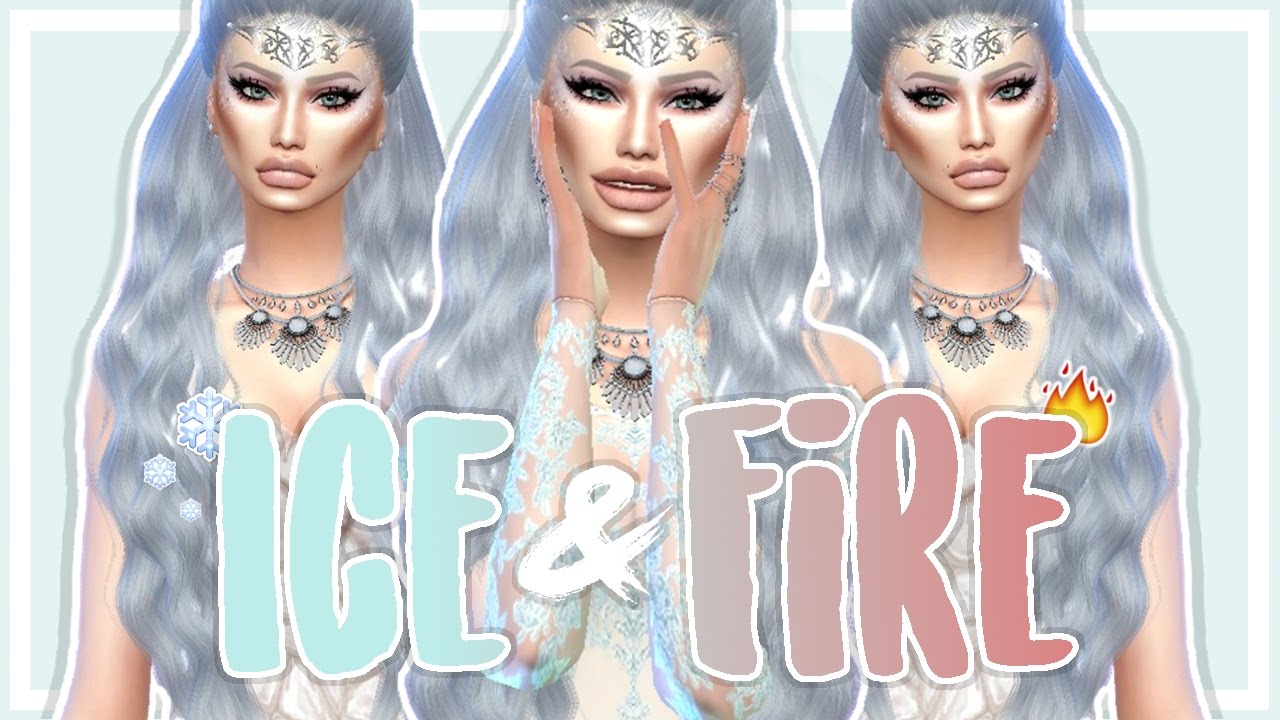 The Sims 4 | CAS Ice & Fire | W/ 0utlineSimmer - YouTube