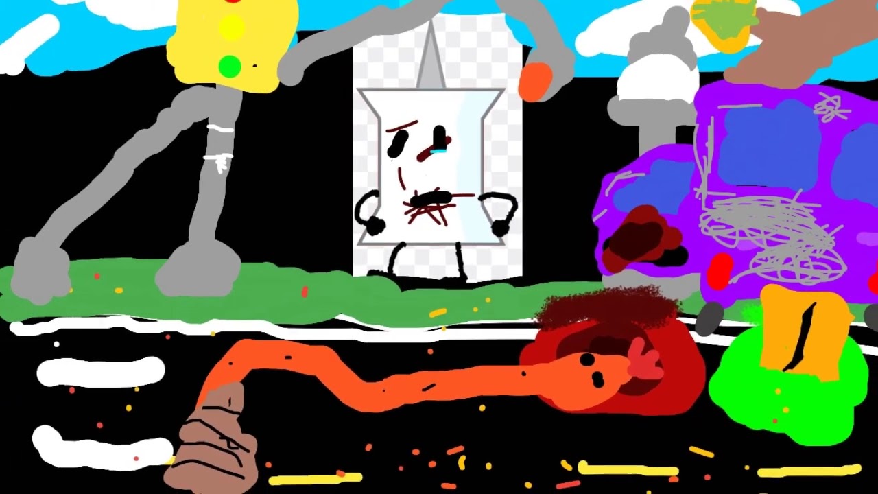 car crash in Bfdi - YouTube