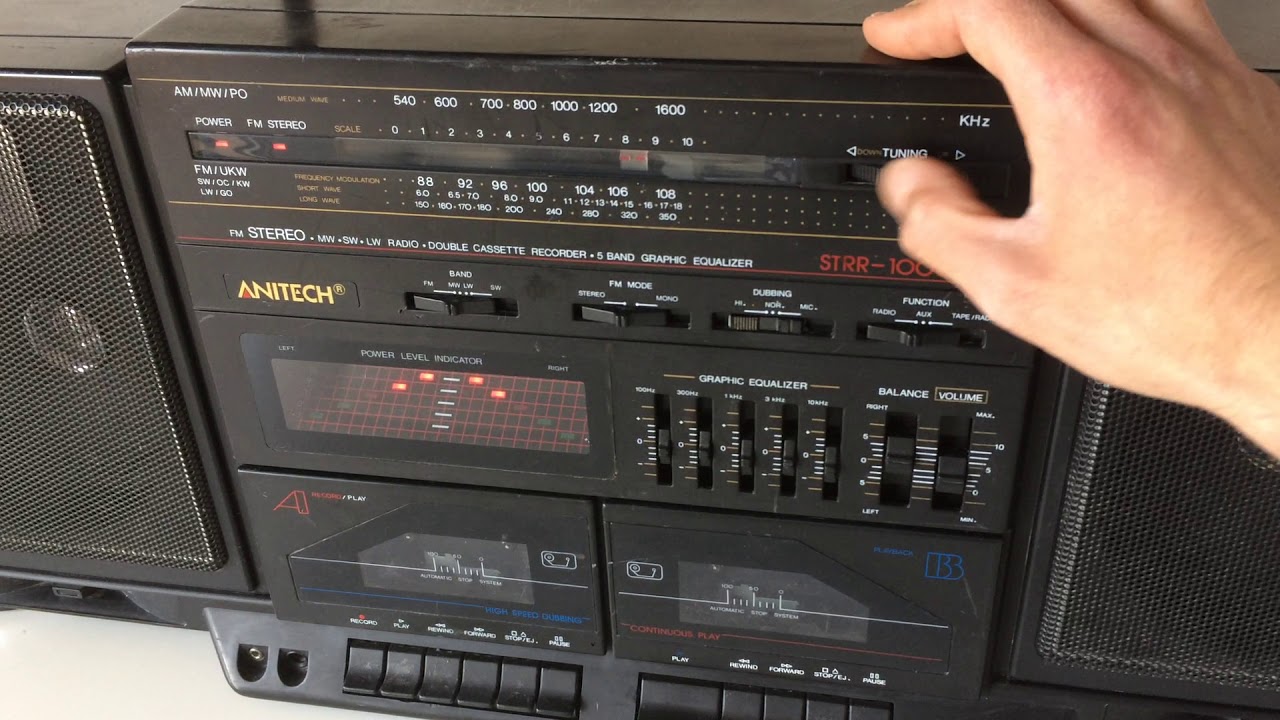 Boombox ANITECH STRR 10000 - YouTube