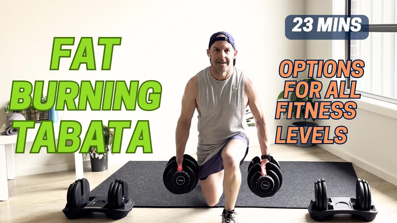 23 Minute Tabata Workout for BEGINNERS With Weights | Over 40 Fitness ...