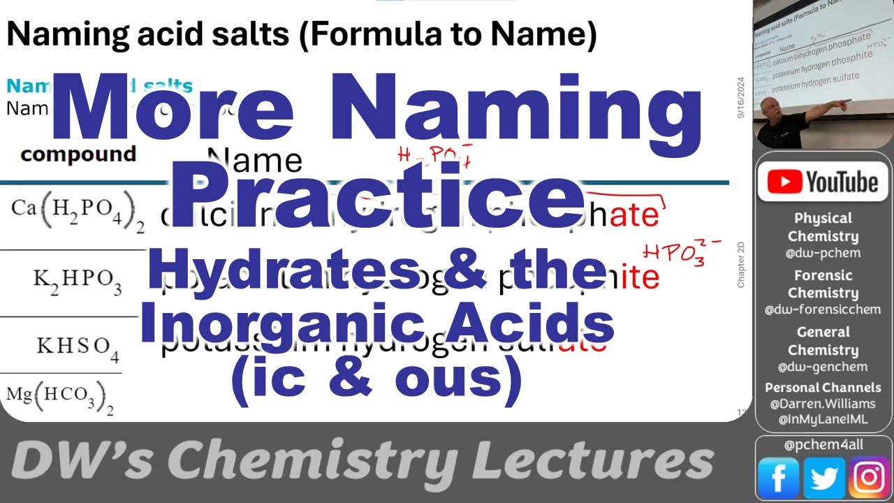 1411 L09 More Practice Naming Acids, Hydrates, and Salts 2024 - YouTube