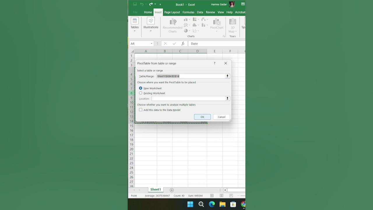 Learn Pivot Tables in Excel / Step by Step tutorial - YouTube