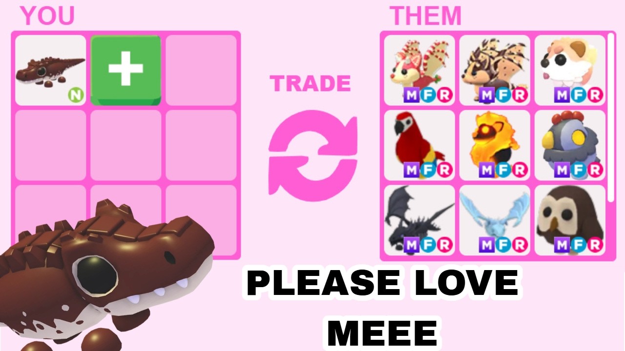 What do people trade for a NEON COCOADILE??? (adopt me) - YouTube