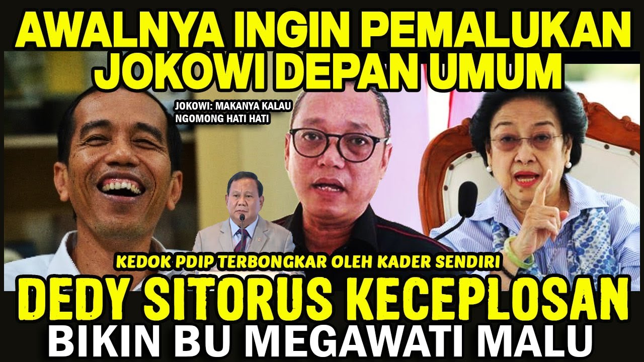 Viral, Drama PDIP Terbongkar Setelah Dedy Sitorus Keceplosan Depan ...