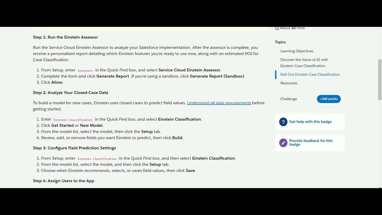 Set Up Einstein Case Classification - YouTube