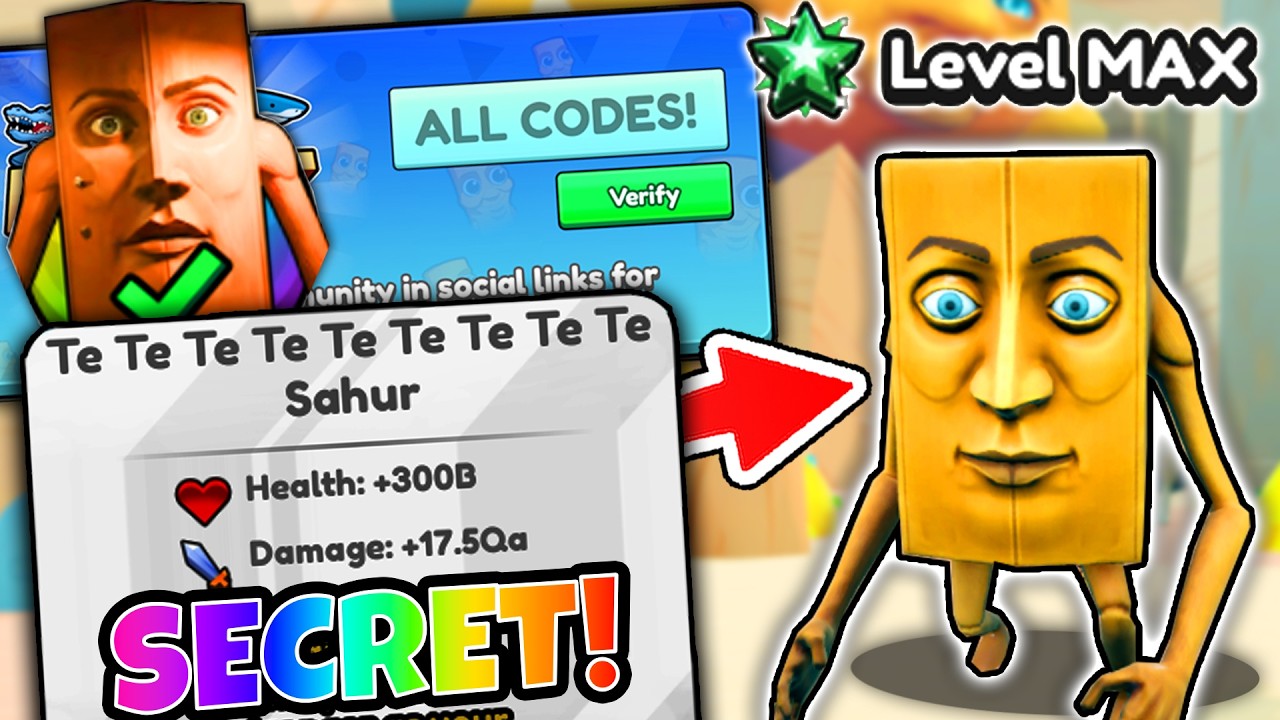 Unlocked SECRET TeTeTeTe Sahur In Brainrot Evolution! (All NEW Codes!) - YouTube