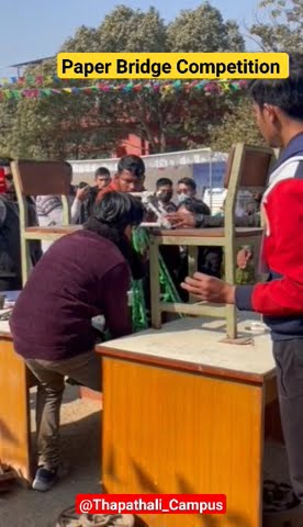 Paper Bridge Competition #ioe Thapathali Campus || MAX LOAD = 900KG ...