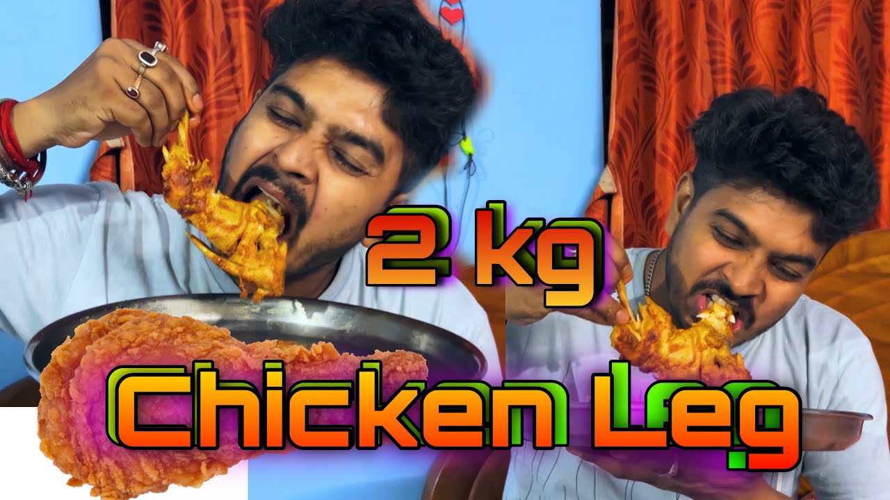 Chicken Recipe || Chicken leg piece eating || Chicken eating Challenge ...