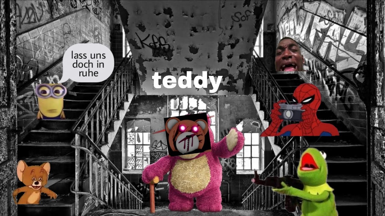 Er lässt uns nicht entkommen😰😨!Teddy horror game - YouTube