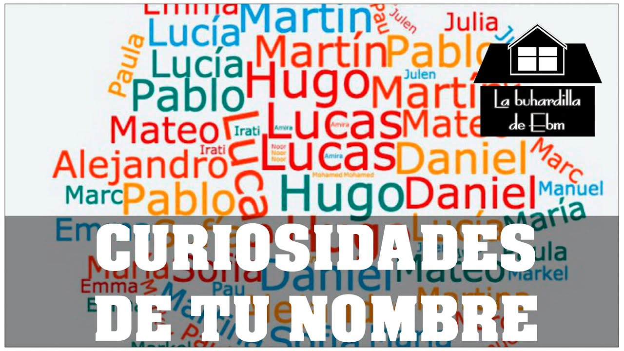 ES TU NOMBRE COMÚN EN ESPAÑA, Y COMO SERIA EN OTROS IDIOMAS - YouTube