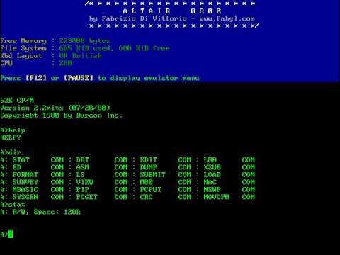 TTGO ESP32 VGA32 #04 FabGL Library Firmware Altair 8800 Emulator - YouTube