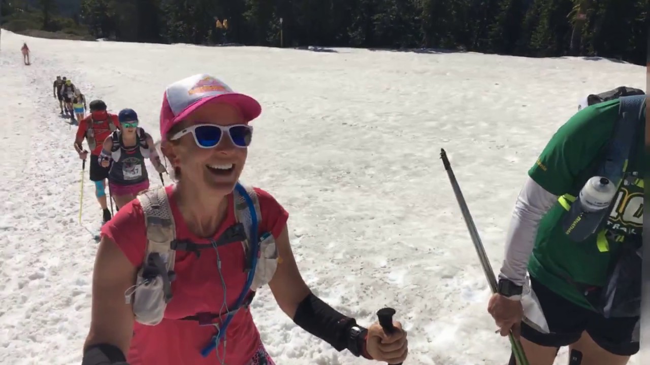 Coach Alison Sunshine Chavez climbing at Broken Arrow Skyrace - YouTube