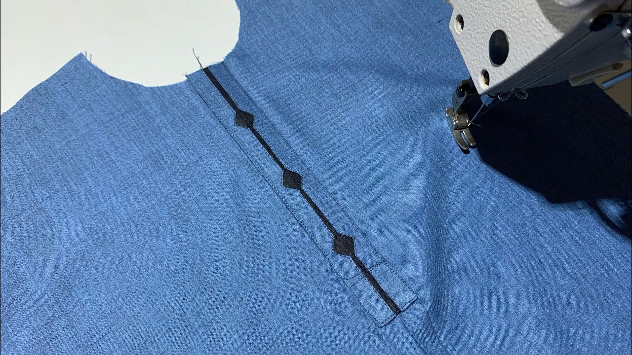 New Placket design Easy Method by The Ambari - YouTube